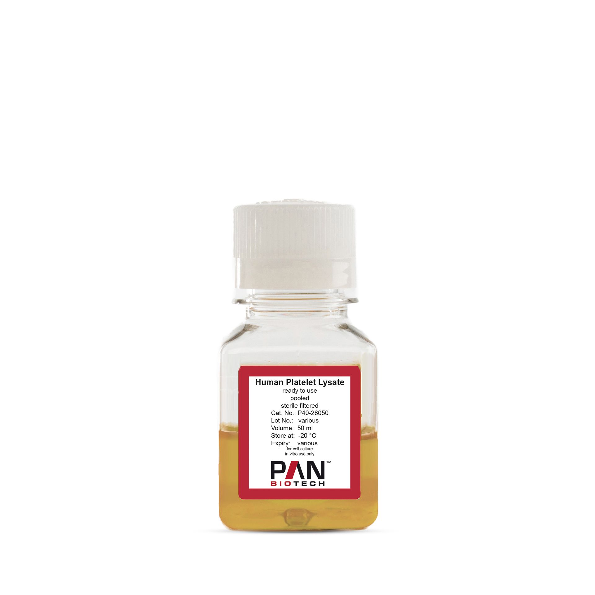 Human Platelet Lysate, ready to use, pooled, sterile filtered